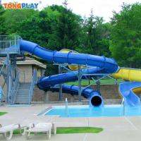 China Children Fiber Glass Pool Slider Aqua Pool Toboggan Slide for Kids for sale