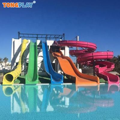 China Water Park Slides Manufacturer Adult Commercial Water Park Tube Slides for sale