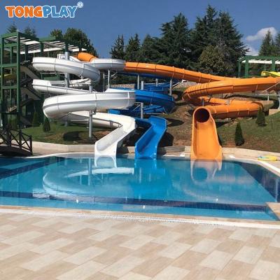 China Outdoor Children Water Park Playground Adults Rides Water Play Fiberglass Slide for sale