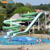 China Outdoor Children Water Park Playground Adults Rides Water Play Fiberglass Slide for sale