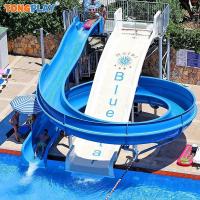 China Outdoor Children Water Park Playground Adults Rides Water Play Fiberglass Slide for sale
