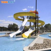 China Fiberglass Construction Water Slide with Customized Sizes and Eco-Friendly Design for Aqua Parks for sale