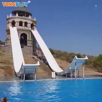 China Fiberglass Steel Metal Spiral Water Slide with Max Capacity >500kg and Customized Color for Water Parks for sale