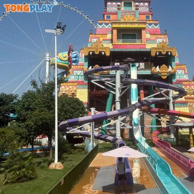 China Factory Price Supply Outdoor Commercial Water Park Equipment Water Pool Slides for sale