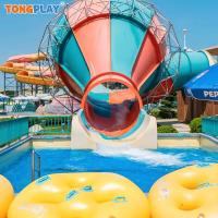 China Commercial Water Park Equipment Outdoor Water Sport Attraction Pool Games for Adult Fiberglass Small Typhon Shaped Water Slide for sale