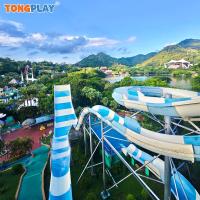 China Water Playground Structure Fiberglass Boomerang Slide Commercial Water Slide for Adult for sale