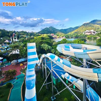 China Water Playground Structure Fiberglass Boomerang Slide Commercial Water Slide for Adult for sale