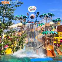 China Water Playground Structure Fiberglass Boomerang Slide Commercial Water Slide for Adult for sale