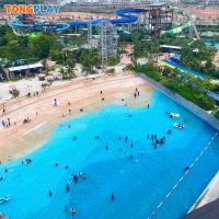 China Amusement Park Water Park Equipment Playground Commercial Fiberglass Swimming Pool Rainbow Water Slide for sale