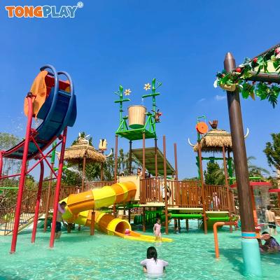 China Fiberglass Construction Water Slide with Customized Sizes and Eco-Friendly Design for Aqua Parks for sale