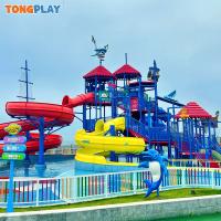 China Fiberglass Construction Water Slide with Customized Sizes and Eco-Friendly Design for Aqua Parks for sale