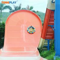 China Eco-friendly Fiberglass Water Slide with Customized Sizes for Aqua Park Thrills for sale