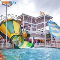 China Fiberglass Construction Water Slide with Customized Sizes and Eco-Friendly Design for Aqua Parks for sale