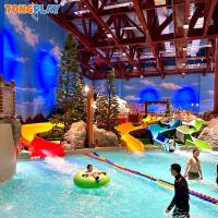 China Fiberglass Construction Water Slide with Customized Sizes and Eco-Friendly Design for Aqua Parks for sale
