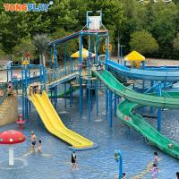 China Fiberglass Construction Water Slide with Customized Sizes and Eco-Friendly Design for Aqua Parks for sale