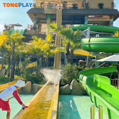 China Fiberglass Construction Water Slide with Customized Sizes and Eco-Friendly Design for Aqua Parks for sale
