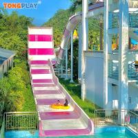China Free Design Big Commercial Adult Water Park Slides Equipment Big Trumpet Slides for Sale for sale