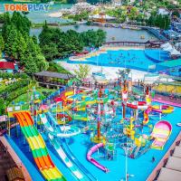 China Fiberglass Construction Water Slide with Customized Sizes and Eco-Friendly Design for Aqua Parks for sale