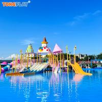 China Commercial Kids Play Water Slide Durable Aqua Park Slide Water House Installed in the Water Park for sale