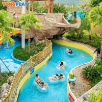 China Fiberglass Construction Water Slide with Customized Sizes and Eco-friendly Design for Aqua Park for sale