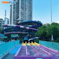 China Hot Selling Factory Direct Attraction Park Equipment Fiberglass Water Slide Swimming Pool Slide for Rsort Hotel for sale