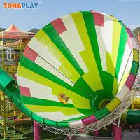 China Outdoor Playground Pool Slide for Kids Water Play Equipment Mini Slide Fiberglass Water Slide for Resort Hotel and Pool for sale