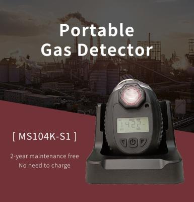 China MS104K-S1 Two Year Maintenance Free Protable Single Gas Detector Diffusion Measurement For CO2 CO H2S O2 EX for sale