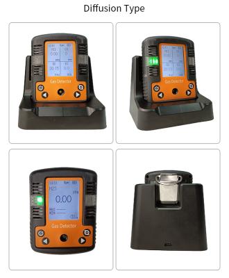China Portable Multi Gas Detector with 1400 mAh Battery Large-Capacity Data Storage and Fall Alarm for Industrial Safety for sale