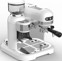 China 1500W White electric espresso machine coffee maker 318.5 mm for sale