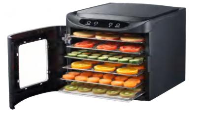 China 120volt Electric Food Dehydrator , 480W 6 Tray Food Dehydrator for sale
