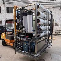 China Compact Three Phase Seawater Desalination System Salt Water Desalinating Machine for sale