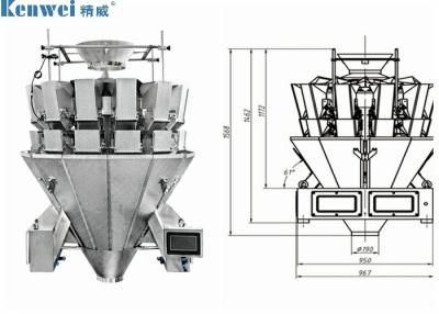 China Step Motor Driving Kenwei 100P/M 12 Head Cheese Weigher for sale