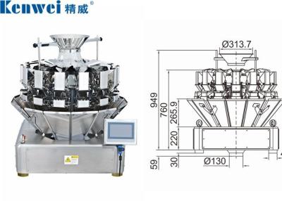 China 0.5L Hopper Mini SUS 304 Kenwei Multihead Weigher for sale