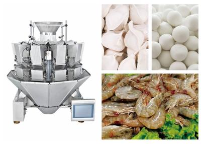 China Frozen Food Multihead Weighing Machine 65 Bags/Min 1000g for sale