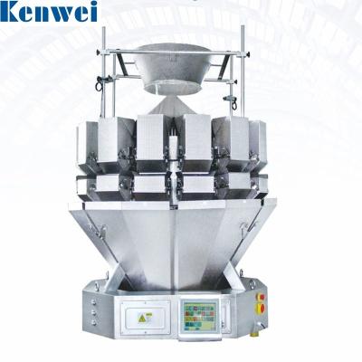 China Automatic 14 Heads Salad Multihead Weigher 5L For 100-3000g Potatoes Tomatoes for sale