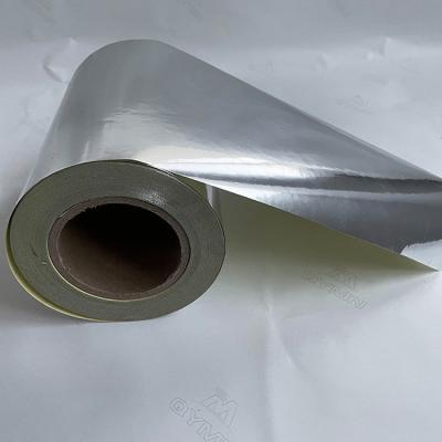 China 76mm Bright Silver PET 23UM Industrial Adhesive Label for sale