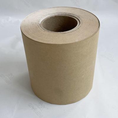 China 80G Kraft Paper 80G White Glassine Paper Hot Melt Glue Kraft Label for sale