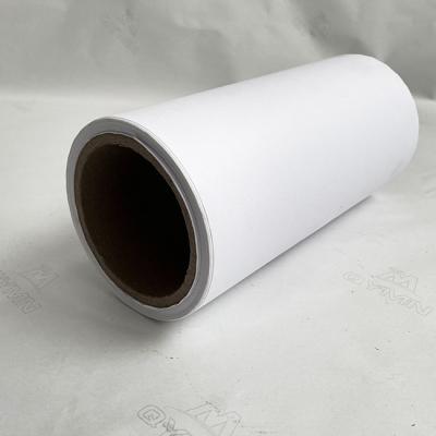 China Hot Melt Glue Strong Adhesive Label 95um Synthetic Paper With 80G Glassine Liner for sale