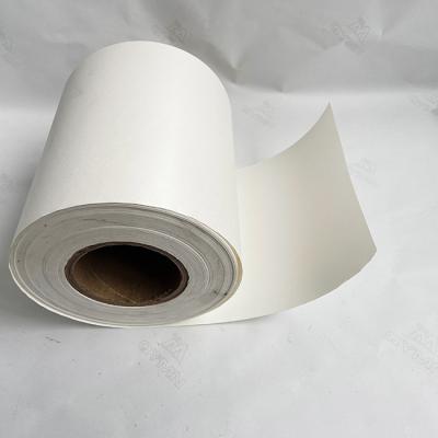 China Eco Thermal Paper Low Temp Label with 80G White Glassine Liner Hot Melt Glue for sale