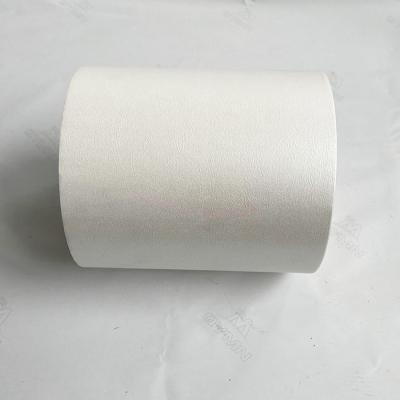 China 100g Semi Gloss Art Paper Low Temp Label with Hot Melt Glue Glassine Liner for sale