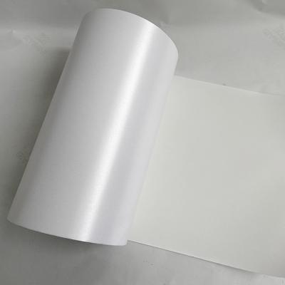 China 25um White Pet Tire Adhesive Labels With 95g Yellow Silicon Liner for sale