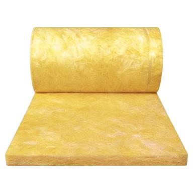 China Class A Non-Combustible Glass Wool Blanket with Custom Lengths and Low Thermal Conductivity for Roof Insulation for sale