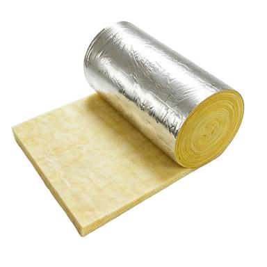 China FSK Faced Glass Wool Insulation Blanket with Custom Lengths and Low Thermal Conductivity for Roof Insulation for sale
