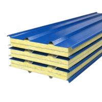 China Insulation Glass Wool Composite Sandwich Panel | Class A | Light Steel Structure Building Envelope Insulation for sale