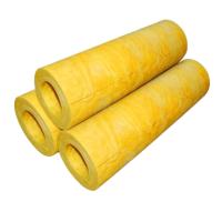 China High Temperature Insulation Glass Wool Pipe Section With FSK Facing Industrial Pipe Insulation for sale