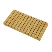 China 40×40×40mm - Trapezoidal Propagation Plug Rock Wool Growing Media for sale
