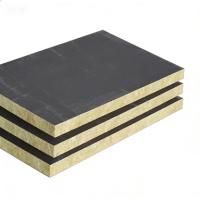 China Black Glass Fiber Mat Faced Fireproof Rock Wool For Curtain Walls for sale