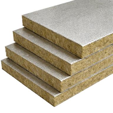 China Aluminum Foil Faced Acoustic Rock Wool For Partition System for sale