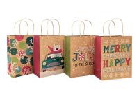China Recyclable Kraft Paper Bag Customized Twisted Handle Paper Bags Durable for sale