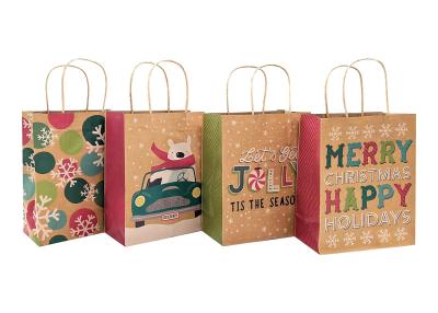 China Recyclable Kraft Paper Bag Customized Twisted Handle Paper Bags Durable for sale